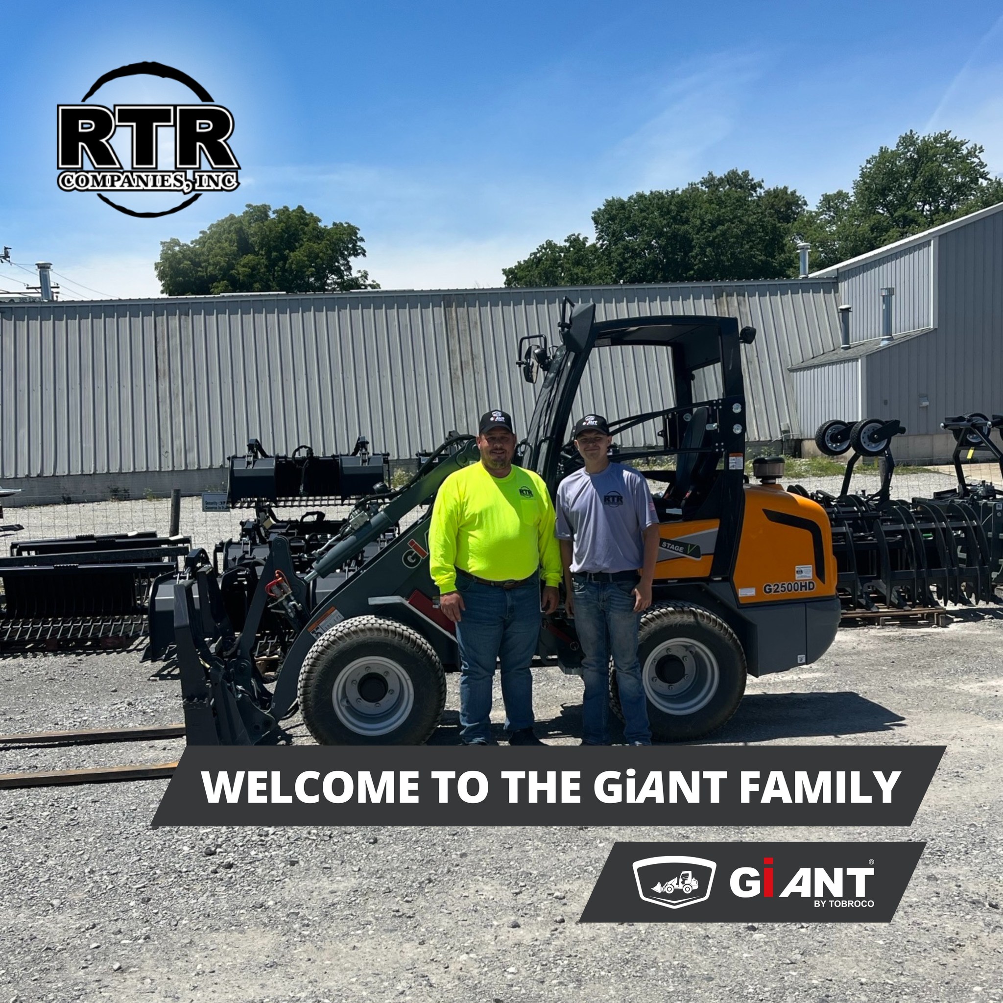 GiANT Welcomes New Dealer - RTR Companies, Inc. - Giant Loaders